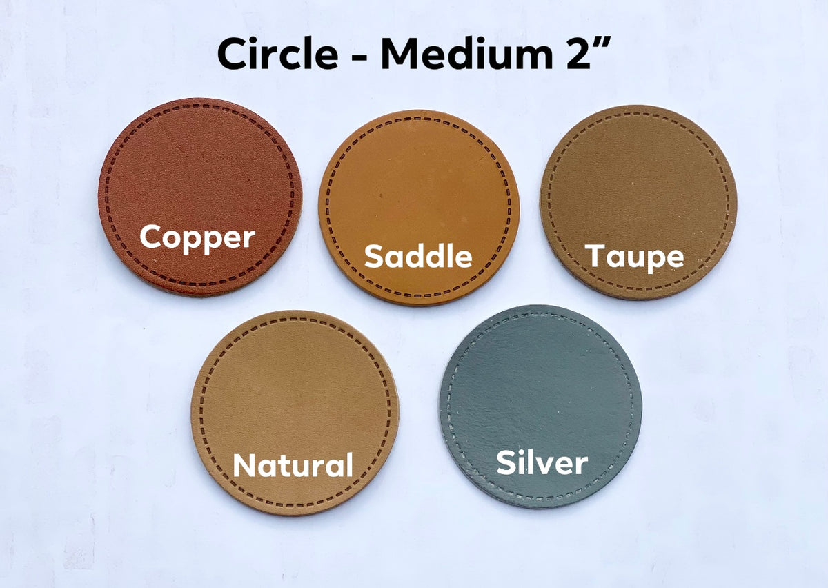 Iron-On Genuine Vegetable Tanned Leather Patch - KW Custom Creations 2