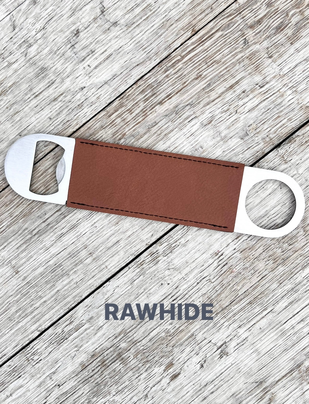 Laserable Leatherette/Cork Paddle Style Bottle Opener - KW Custom ...