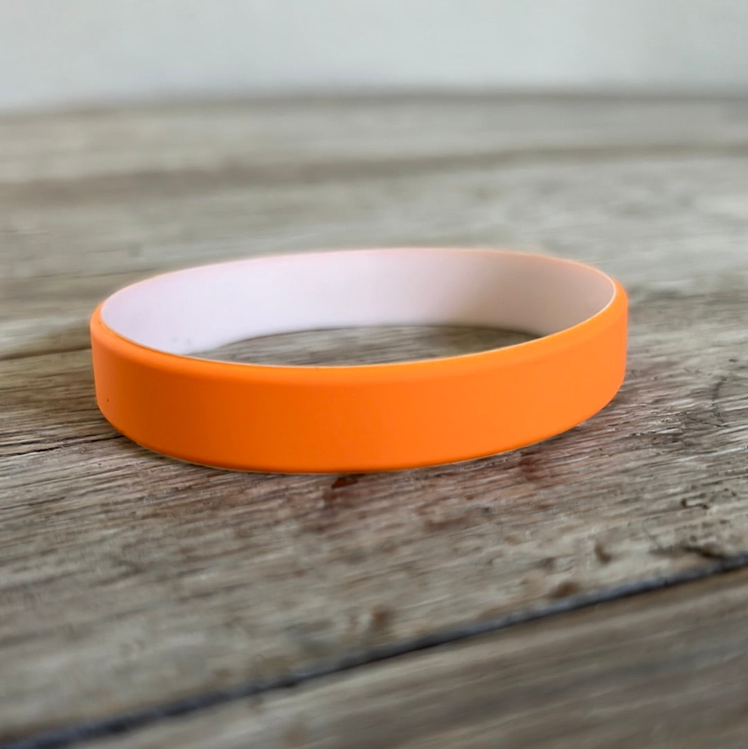 Dual Color Silicone Bracelet - KW Custom Creations 2