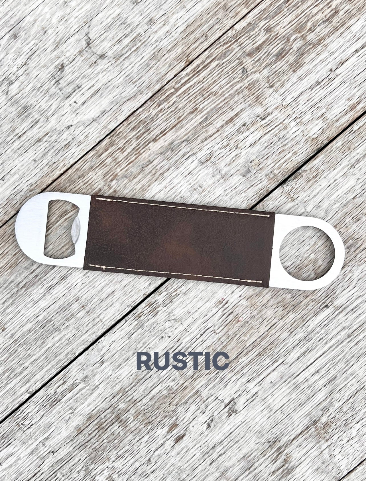 Laserable Leatherette/Cork Paddle Style Bottle Opener - KW Custom ...