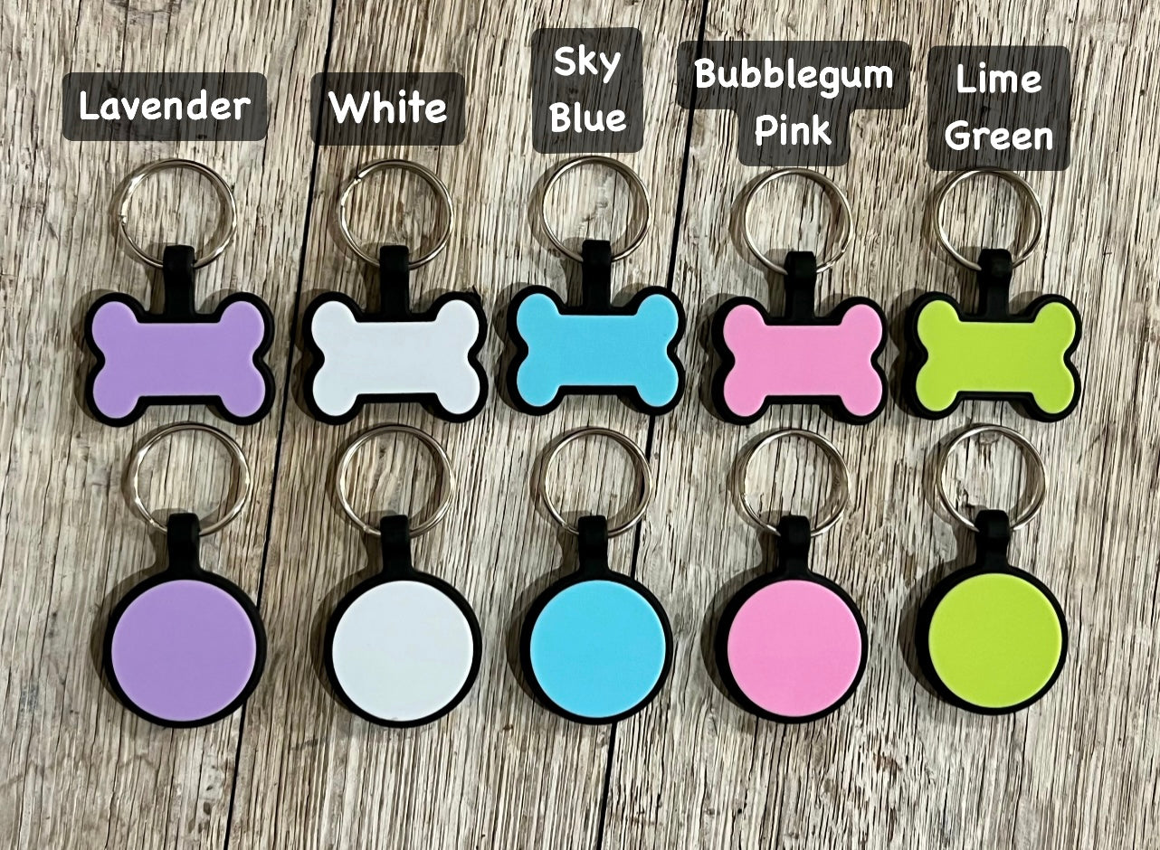 Dual Sided Silicone ID Tag - KW Custom Creations 2