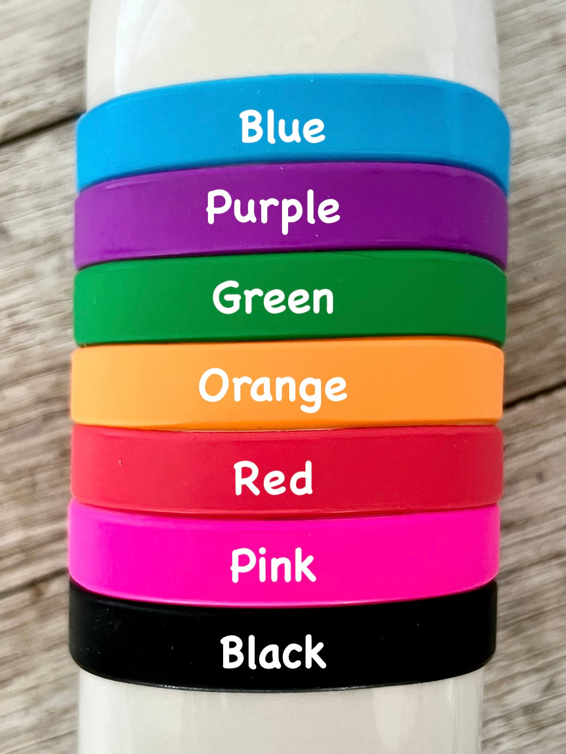 Dual Color Silicone Bracelet - KW Custom Creations 2
